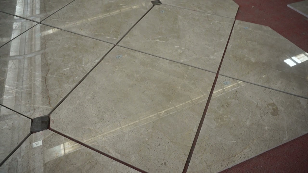 Marble tile layout patterns - YouTube