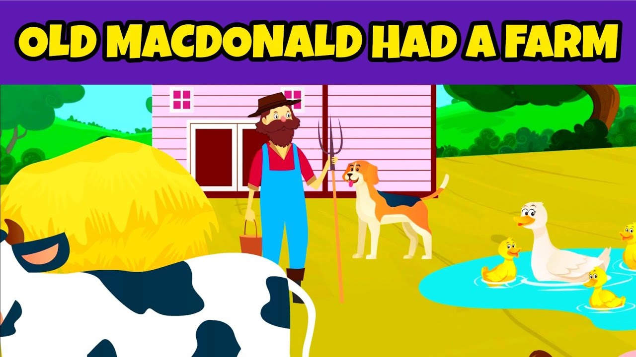 Old Macdonald Had A Farm! Song For Children 👩‍🦰👱🧑👧 - YouTube