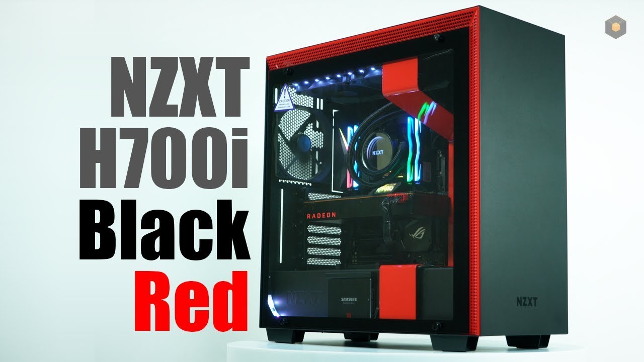 그뤠잇! 검빨 케이스, NZXT H700i Black Red - YouTube