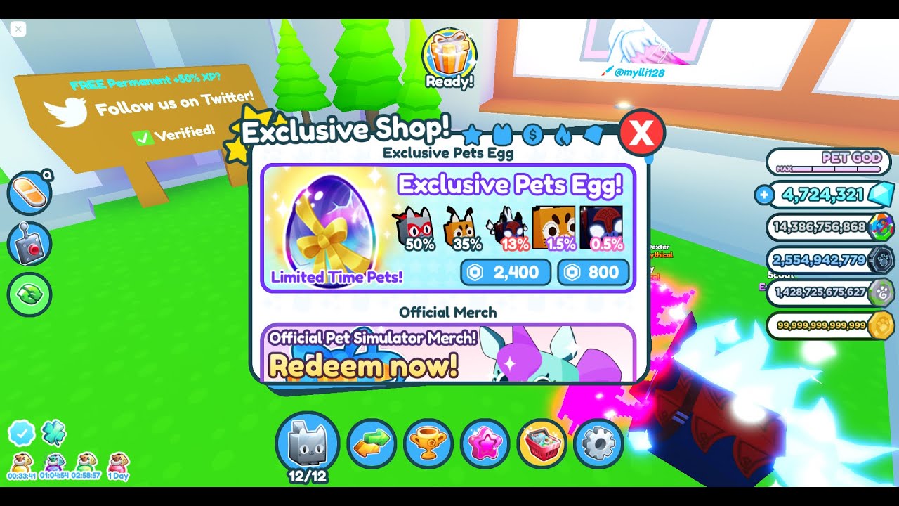 Buy the Exclusive Egg and 8 Pet equip | Pet Simulator X - YouTube