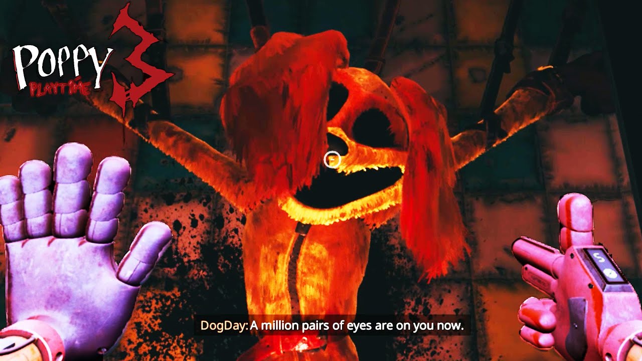 Poppy Playtime Chapter 3 - Gameplay Part 5: DogDay Boss Battle in the ...