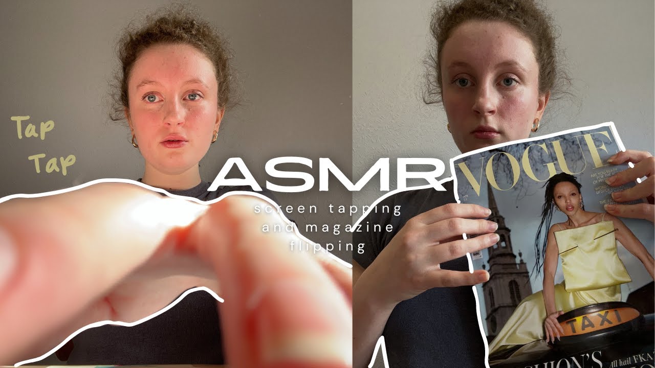 ASMR| Lofi-Screen Tapping and Magazine Tracing - YouTube