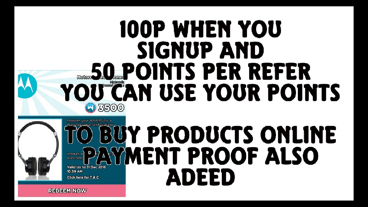 Sigup and get 100P and refer your friends and get 50P per refer use ...