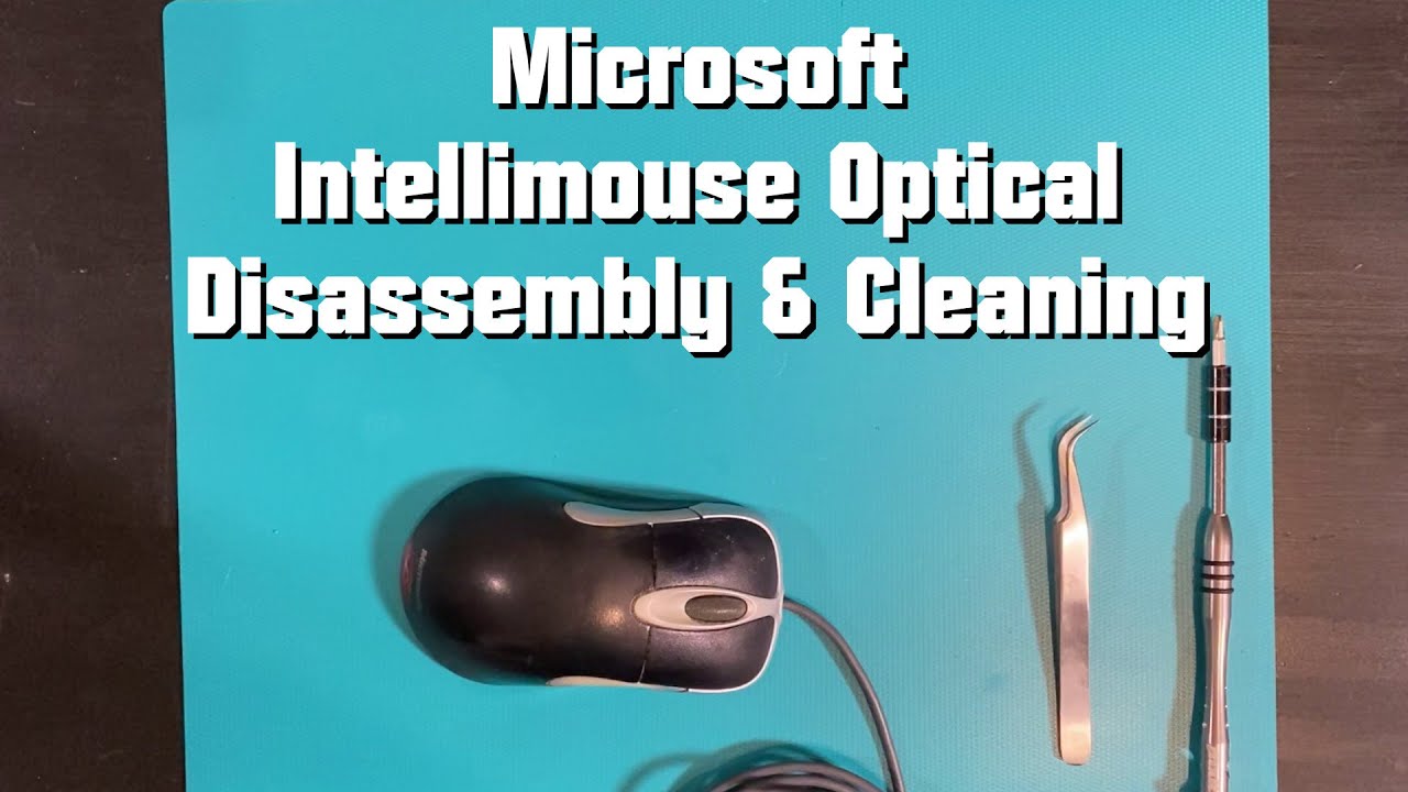 Microsoft intellimouse optical Disassembly & cleaning - YouTube