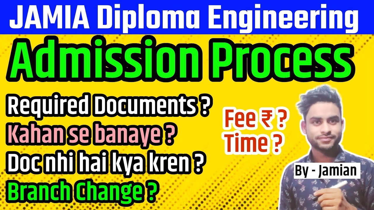 JMI Diploma Engineering Admission Process | Required Documents and ...