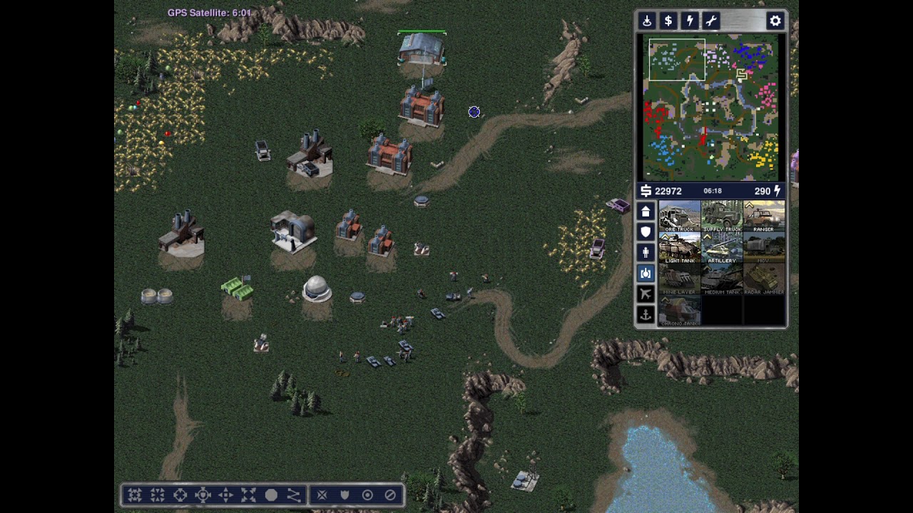 Command&Conquer Red Alert 1 Open RA Skirmish:Center Of Battle - YouTube