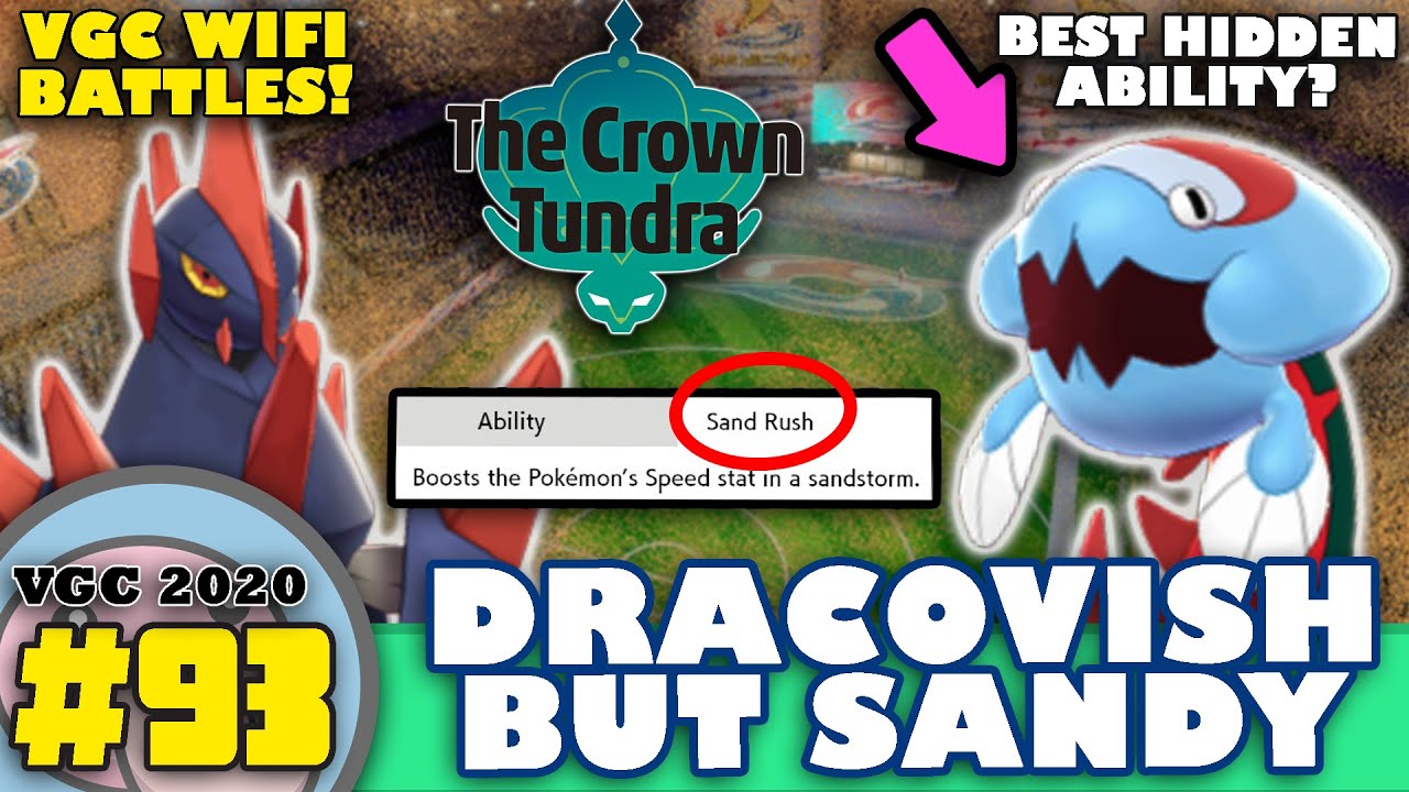 The world's first SAND RUSH DRACOVISH team!! 🐲🐟 Pokemon Sword & Shield ...