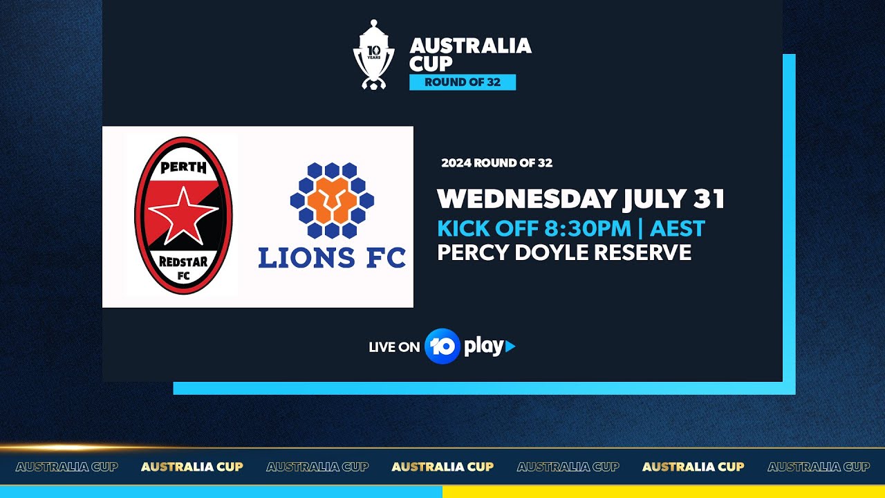 Perth Redstar v Lions FC | Australia Cup 2024 Round of 32 - YouTube