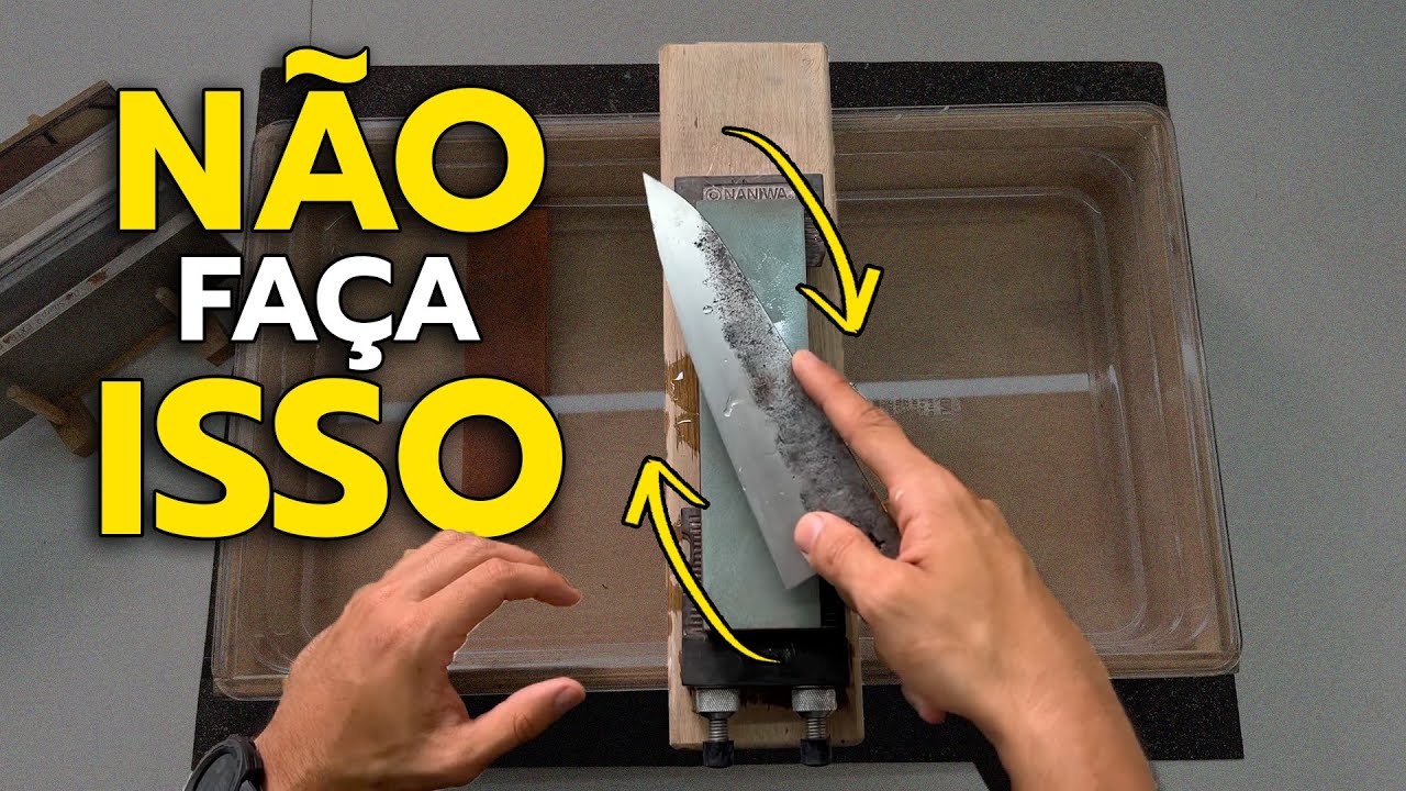 Qual é o SENTIDO correto para AFIAR FACAS na PEDRA de AFIAR! - YouTube