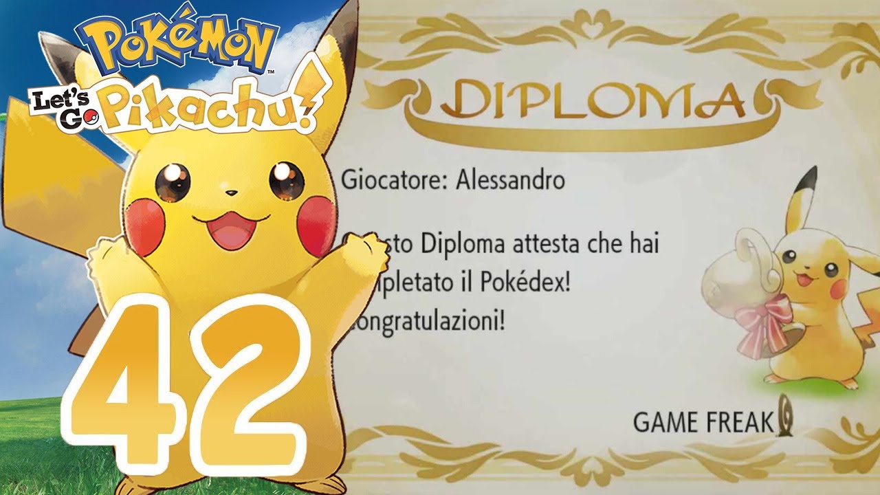 DIPLOMA POKEMON - Pokémon: Let's Go, Pikachu! ITA - Episodio 42 - YouTube