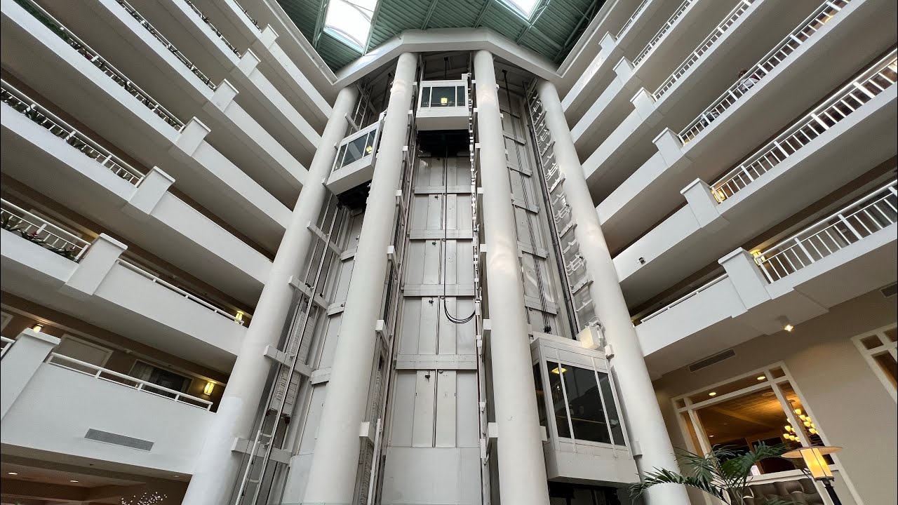 Scenic Fujitec RSDN Traction Elevators at the Embassy Suites Old Town ...