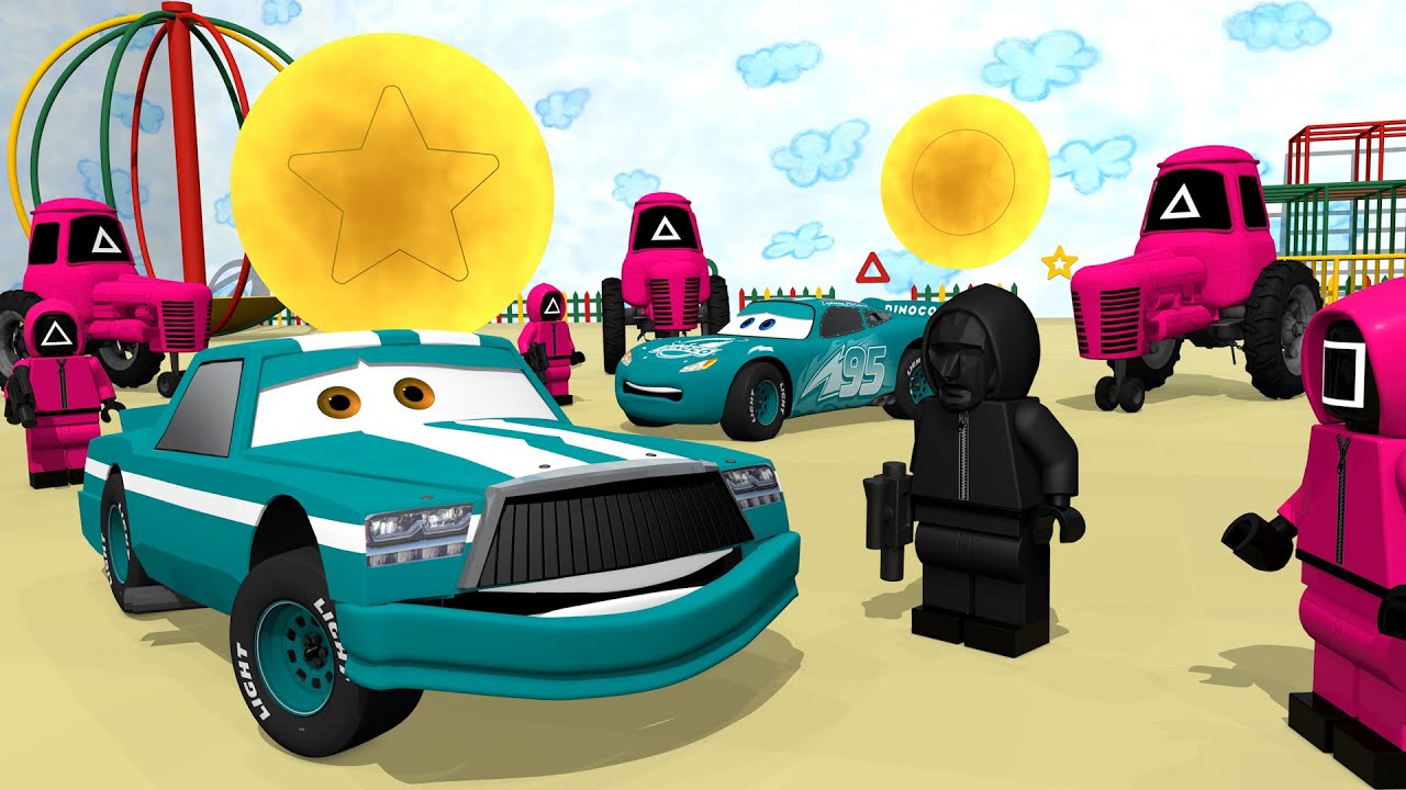 Cars Lightning McQueen Vs Lego Squid Game 2 ⚡️ EP3 Honeycomb Game ...