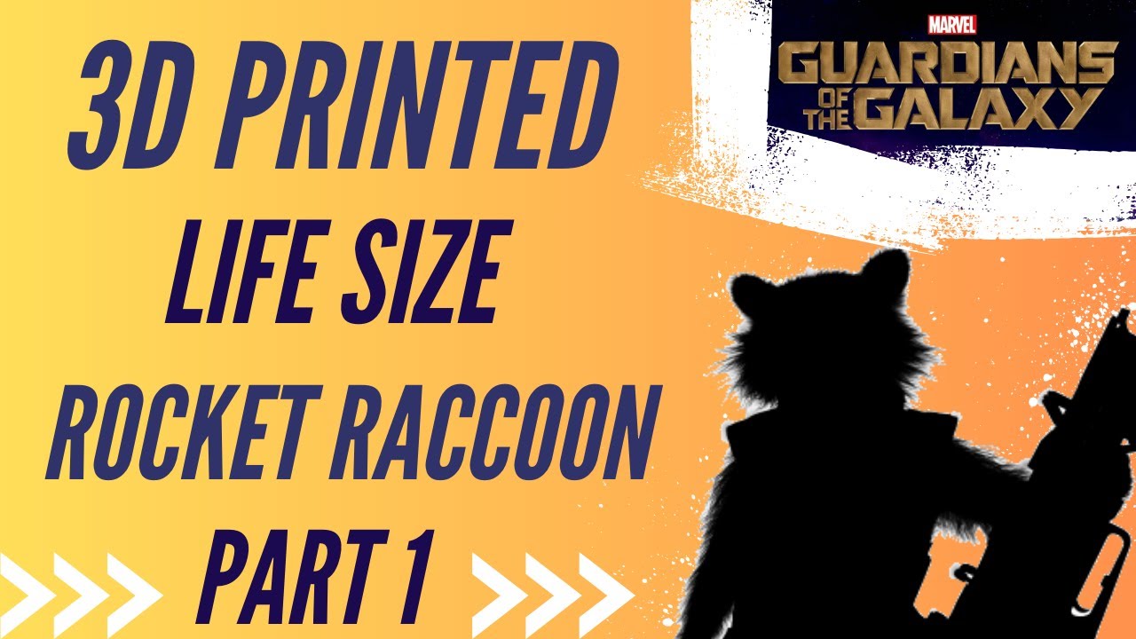 Creating a Life Size Rocket Raccoon with 3D Printing! Part 1 - YouTube