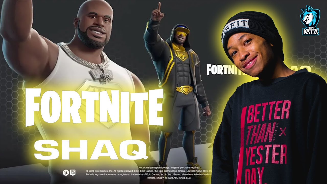FORTNITE X SHAQ ICON SERIES SKIN REACTION - YouTube