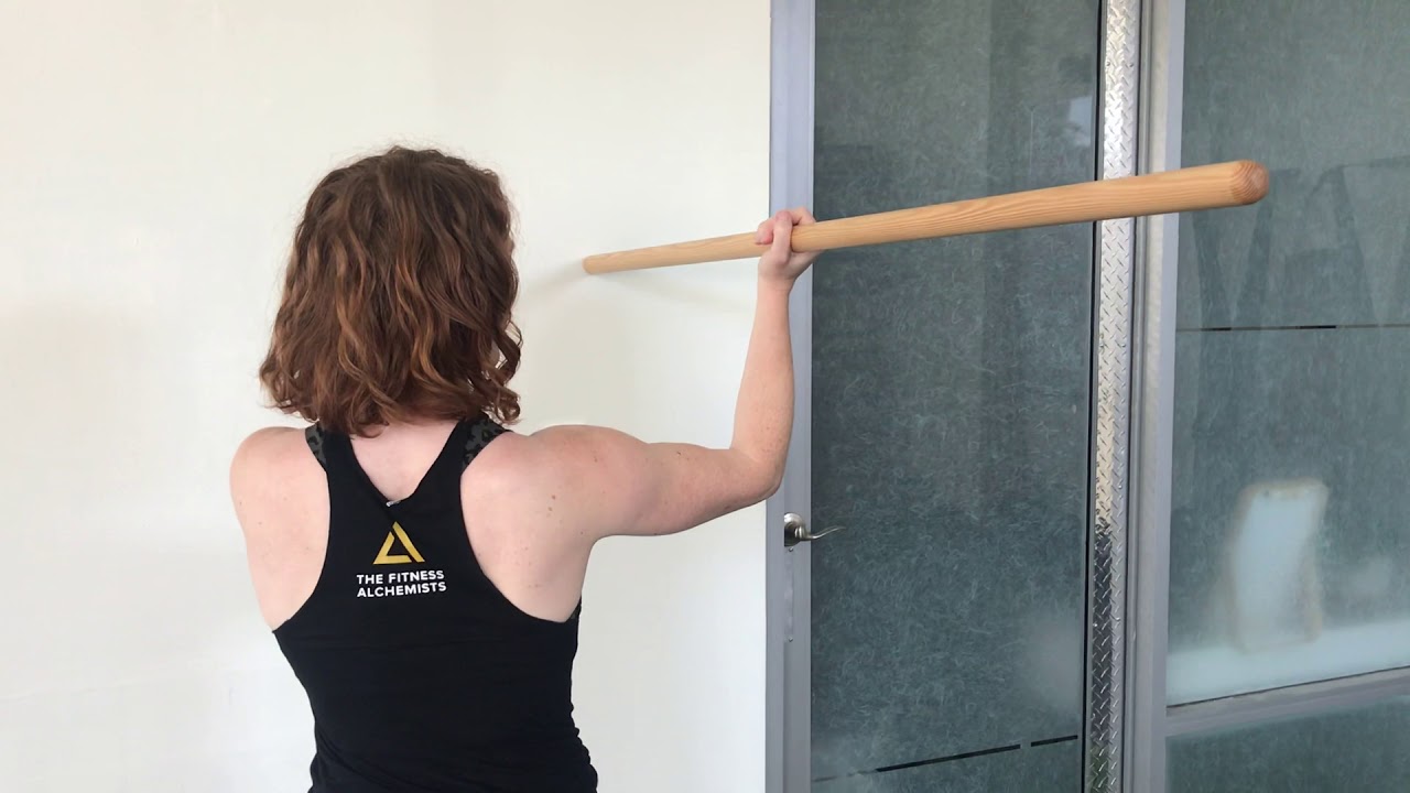 Standing Dowel GH External Rotation PAILs + Lift-off - YouTube