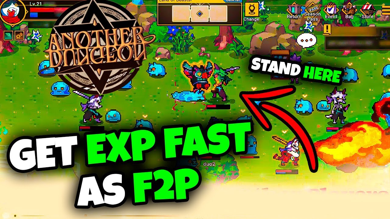 EXP FARMING AND LEVELING GUIDE // ANOTHER DUNGEON GUIDE - YouTube