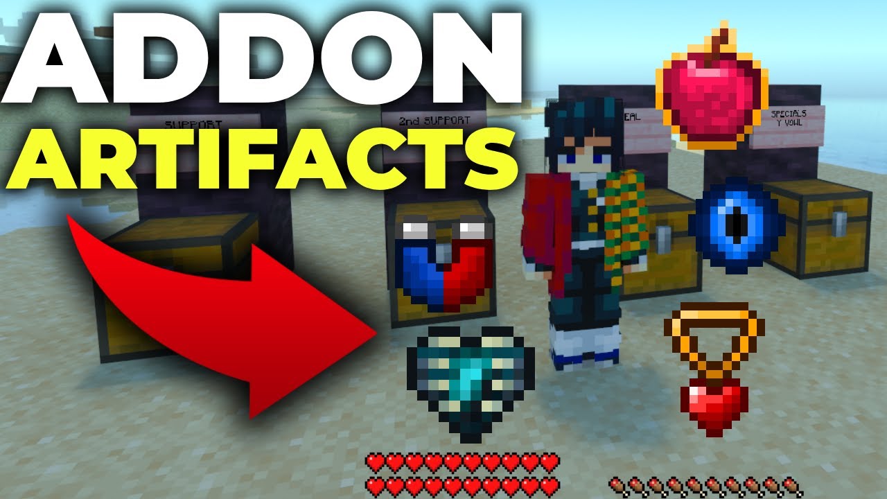 Este addon añade artefactos muy op. Artifacts Minecraft PE / Bedrock 1.21+ - YouTube
