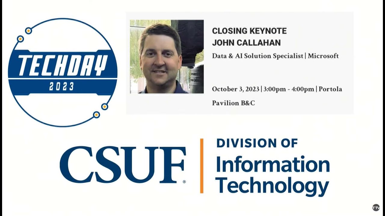 Tech Day 2023 | John Callahan Keynote - YouTube