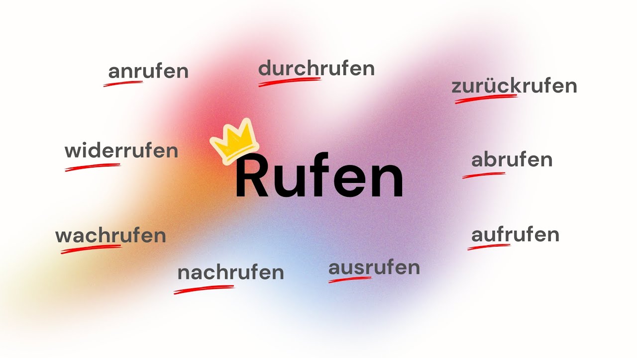 Stop Saying Just "Rufen" 10 Verbs to Level Up Your German - YouTube