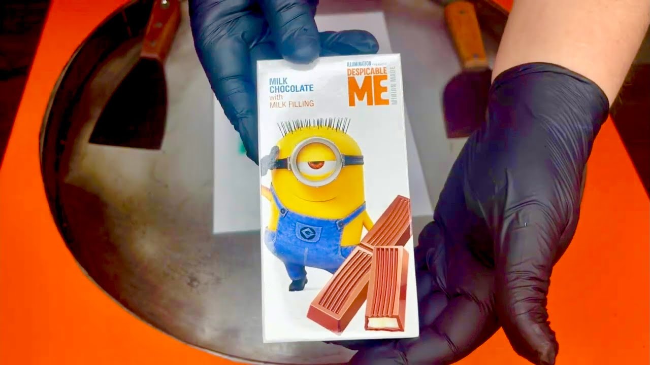 Minion | Sweet Delight: Chocolate Minions Ice Rolls ASMR - YouTube