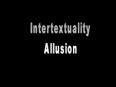 Intertextuality and Allusion - Aladdin Assaiqeli - YouTube
