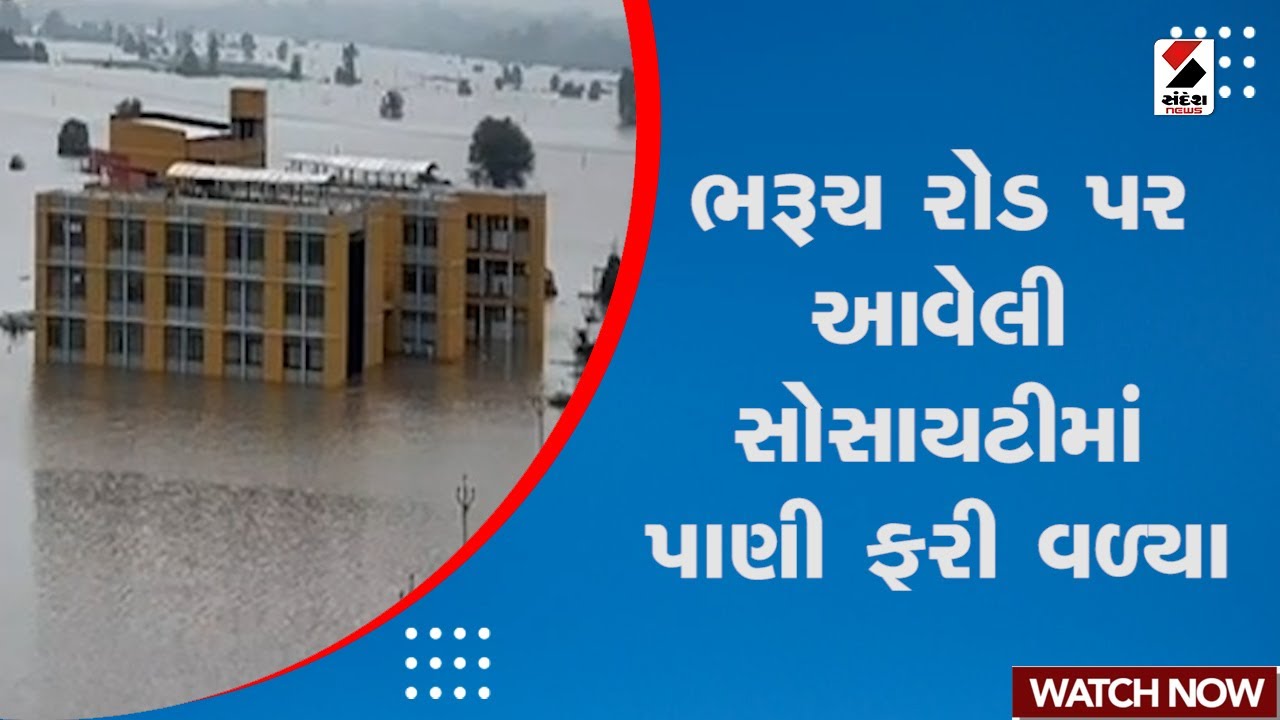 Bharuch Rain | ભરૂચ રોડ પર આવેલી સોસાયટીમાં પાણી ફરી વળ્યા | Gujarat ...