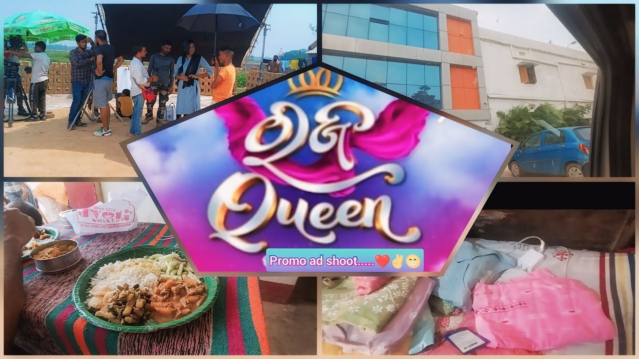 Raja queen ad shoot.. 😍|| zee sharthak ||priti prangya - YouTube