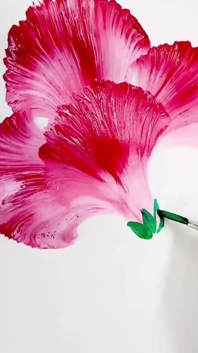 Рисуем цветы Как нарисовать цветок 🌷красками Flowers Art