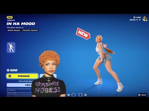 New "In Ha Mood" Emote (Ice Spice - In Ha Mood) - YouTube