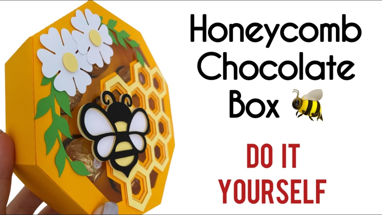 Sweets and Crafts: DIY Honeycomb Chocolate Box Tutorial - YouTube