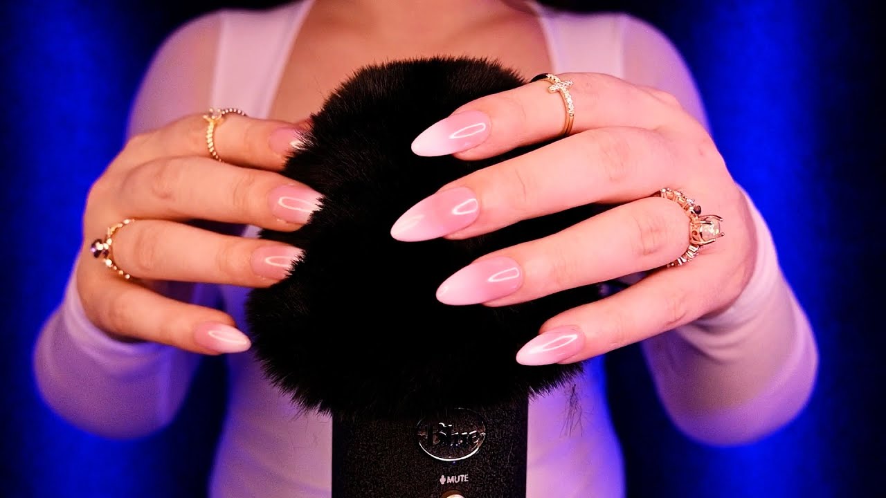 ASMR Ultimate Mic Scratching for INTENSE Tingles 💅🎙️💜 4 HOURS for Sleep ...