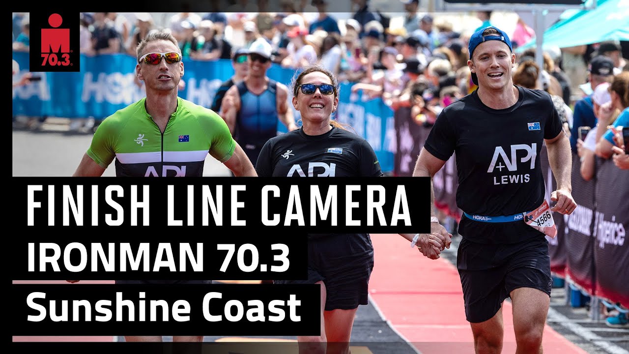 2024 IRONMAN 70.3 Sunshine Coast | Finish Line Camera - YouTube
