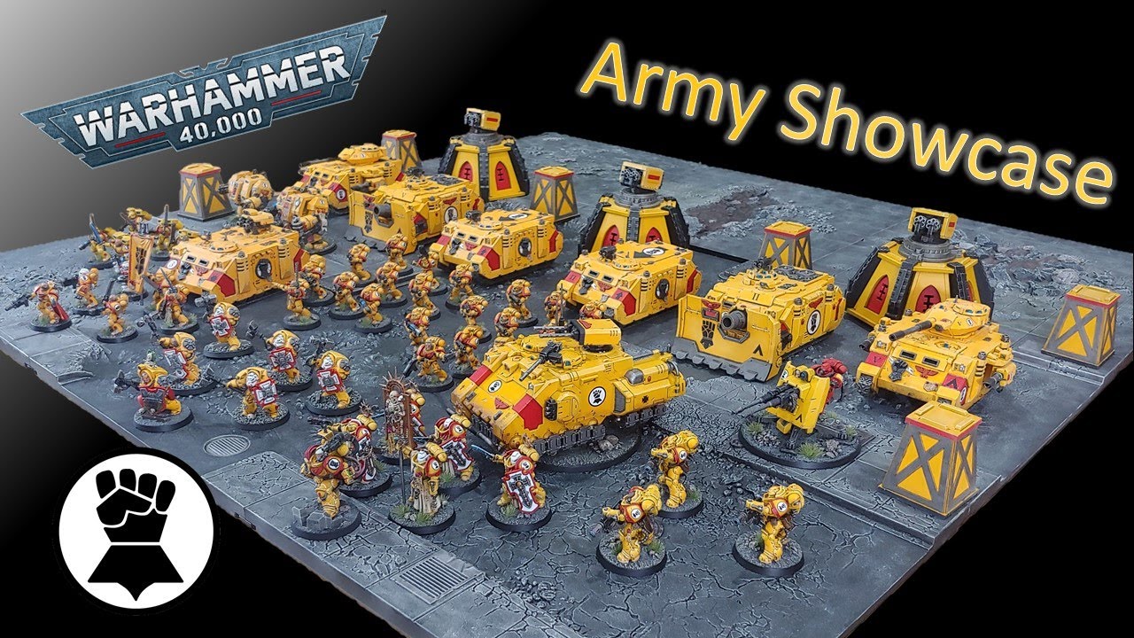 Warhammer 40k IMPERIAL FISTS Space Marine Army SHOWCASE | 3000+ list of ...