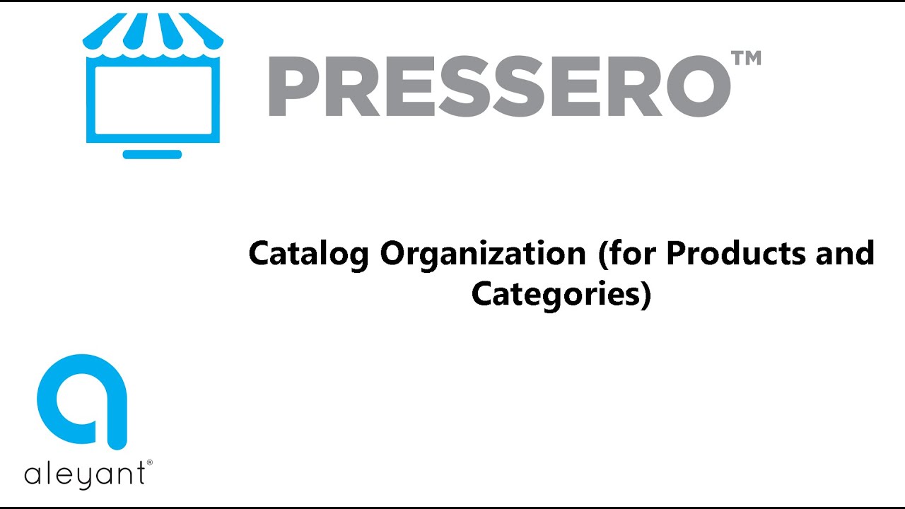 Catalog Organization for Products and Categories - YouTube