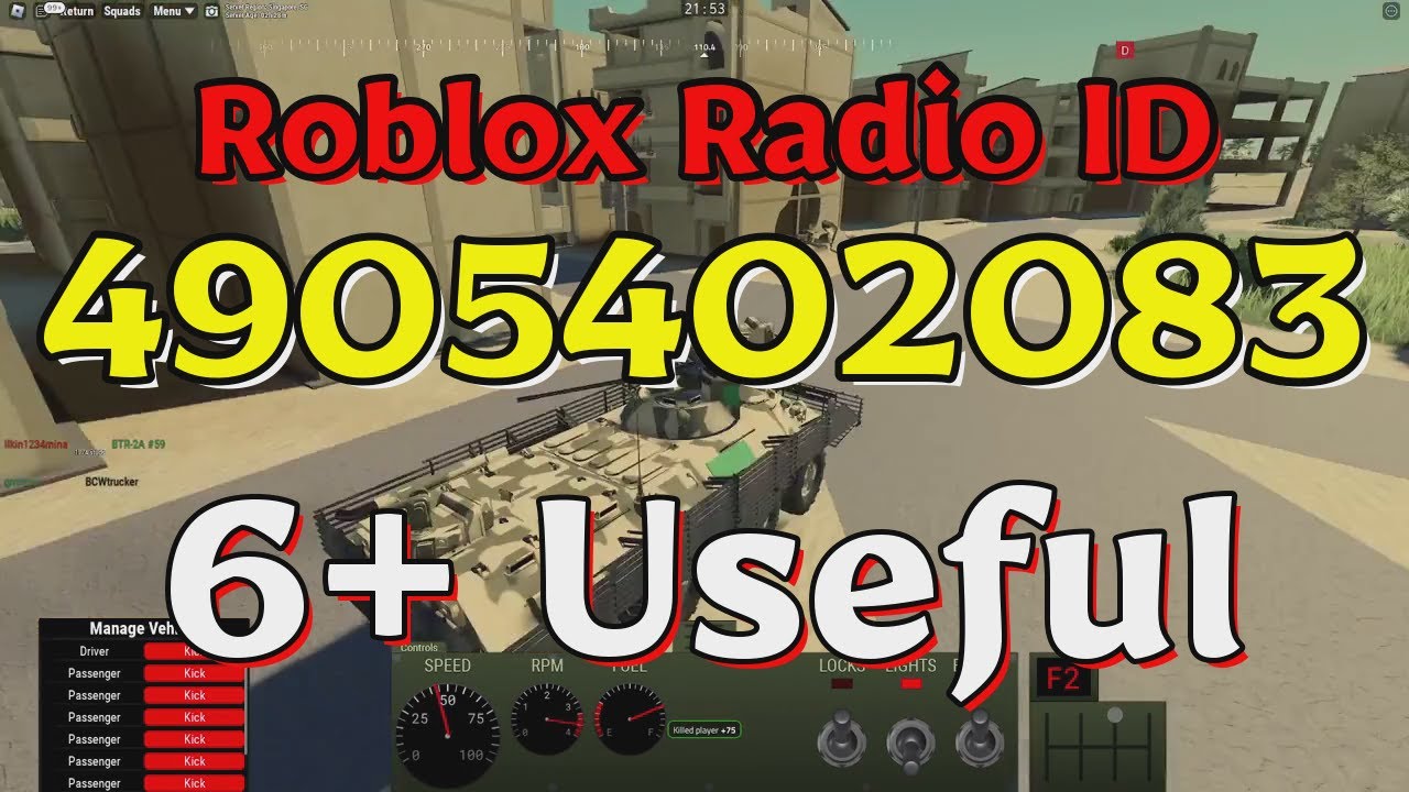 Useful Roblox Radio Codes/IDs - YouTube