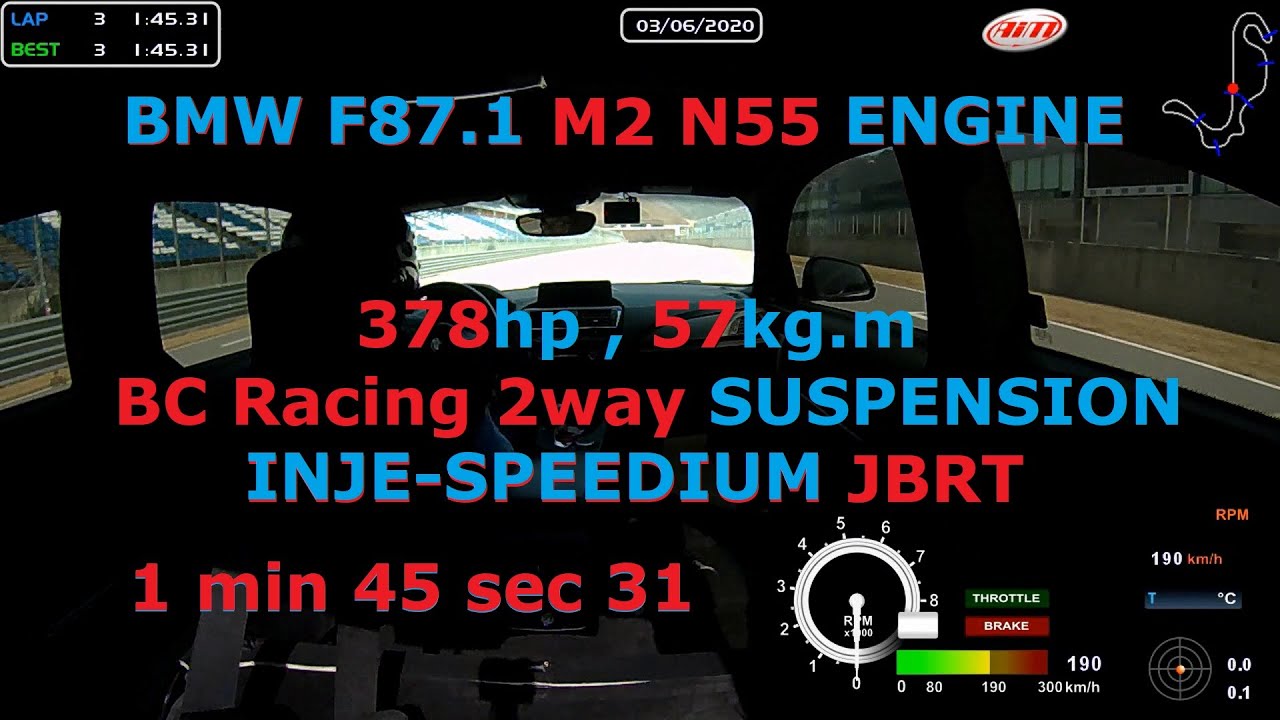 BMW f87.1 M2 N55 engine. 378hp, 57kg.m / BC Racing 2way Suspension ...
