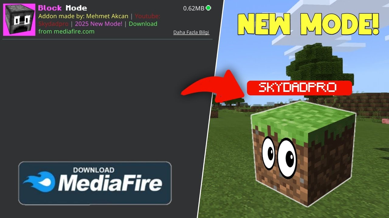 Minecraft - Blok Olma Modu - Minecraft Nasıl Blok Olunur? | BEDROCK ...