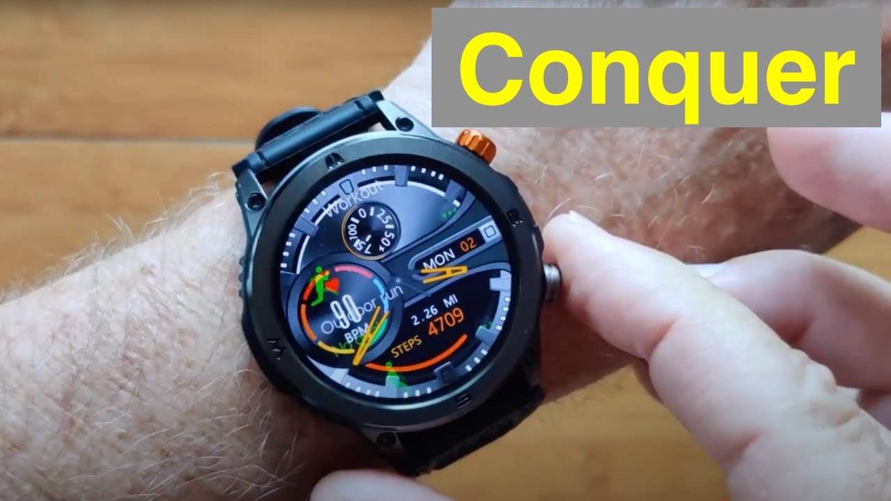 WEOFLY Conquer IP68 AMOLED Always-On 1.43” 466*466 Display BT 5.3 Calling Smartwatch: Unbox&1st ...