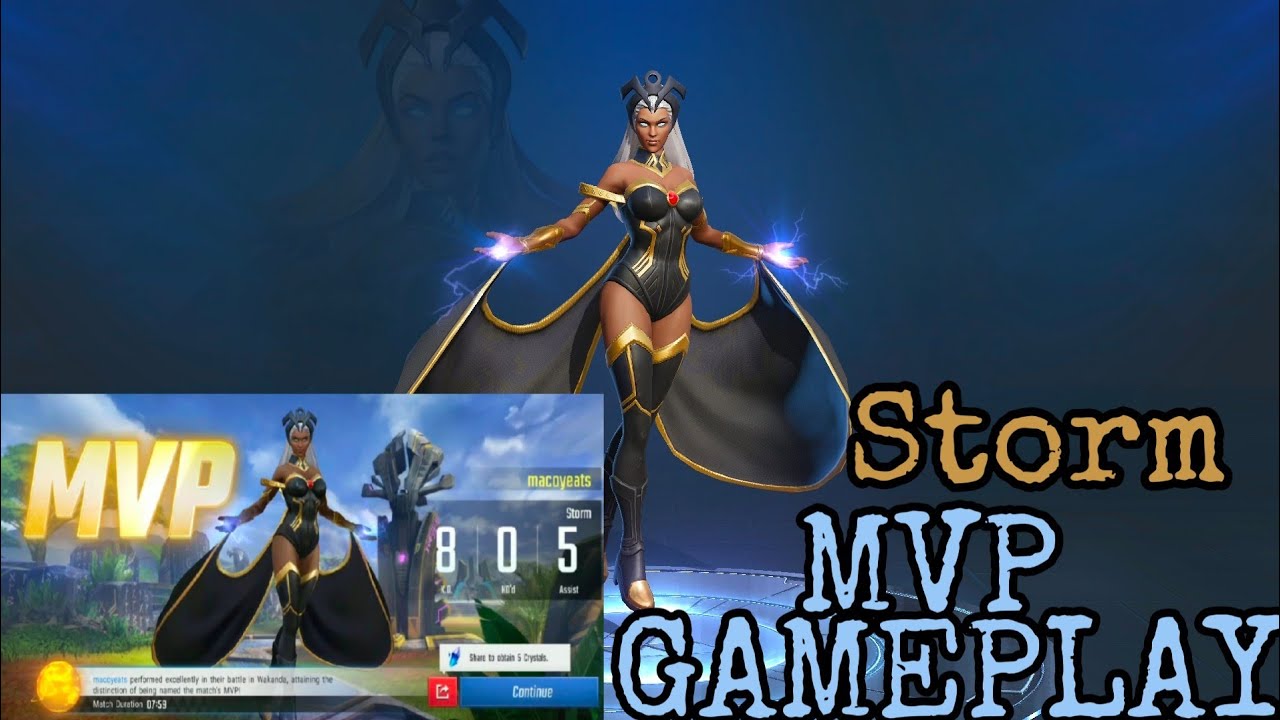 Storm MVP Gameplay | Marvel Super Wars - YouTube