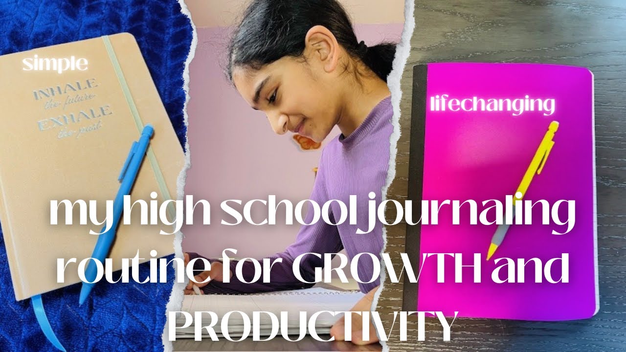 want to be MORE PRODUCTIVE? try my SIMPLE high school journaling ...