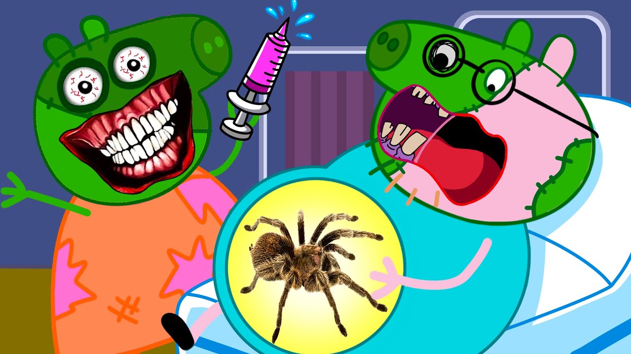 Peppa Pig Zombie Apocalypse, Daddy Pig Turn Into Zombie At The Hospital ...