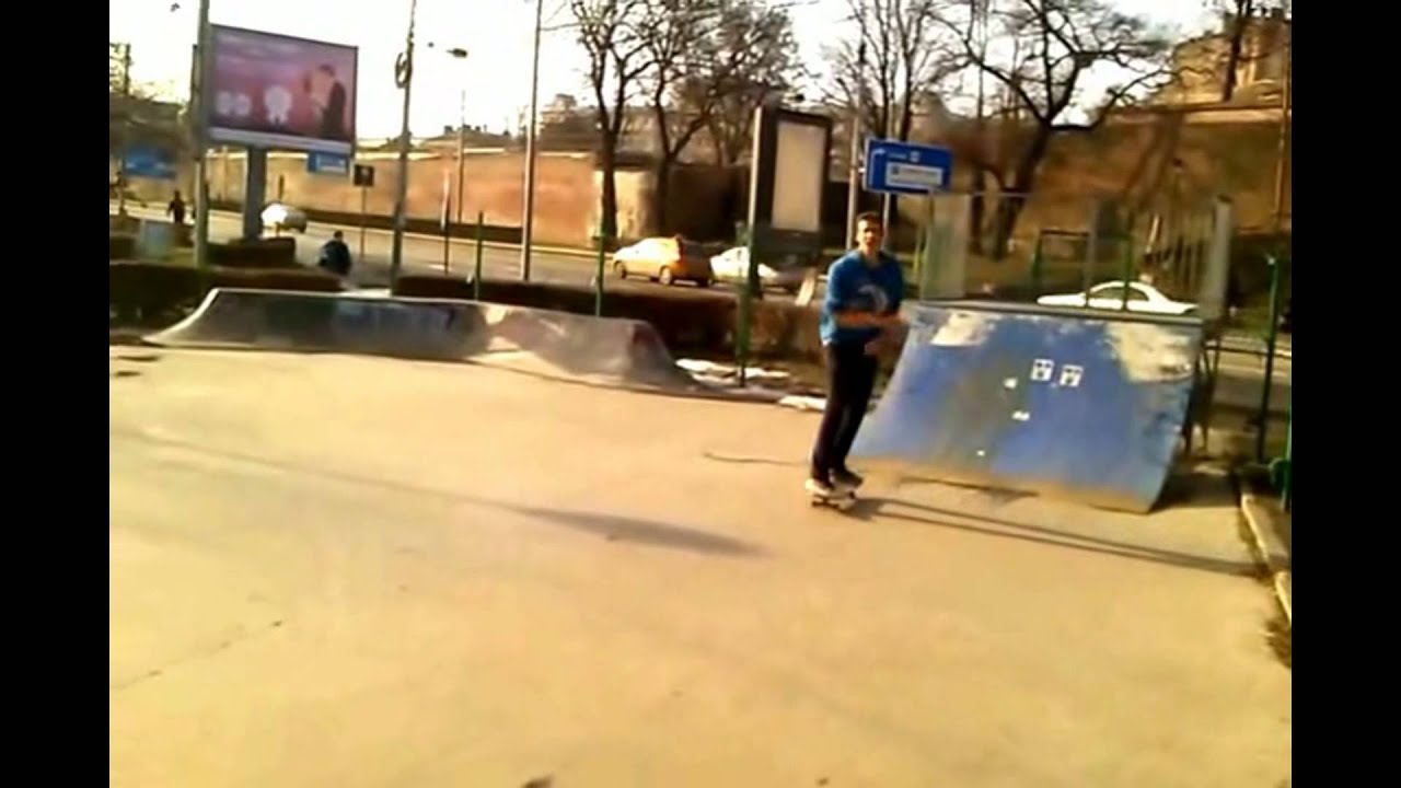 360 flip slow motion - YouTube