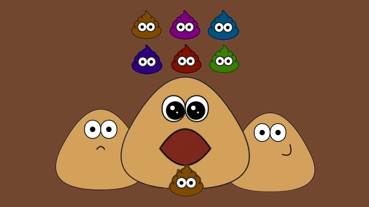 Pou eating shit 💩!!! - YouTube