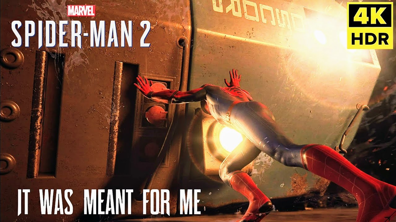 [4k HDR] Spider-Man Stops Another Train|Marvel's Spider-Man 2|It Was ...