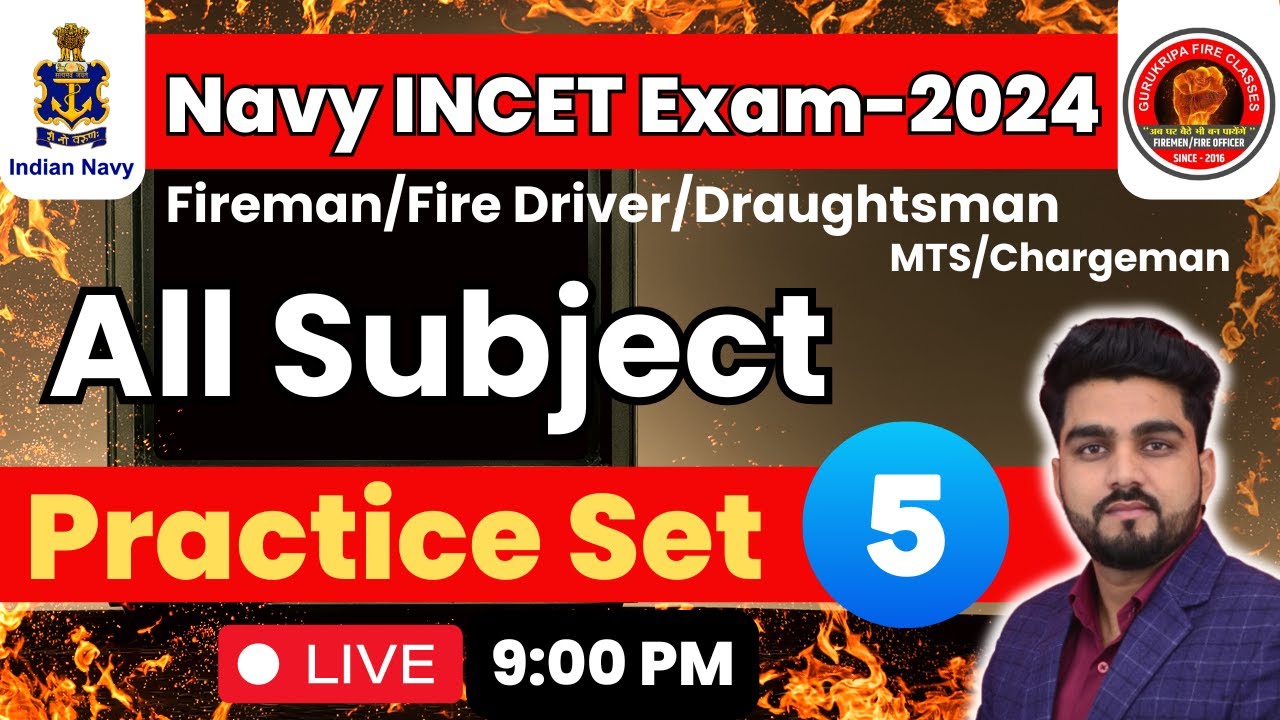 Navy INCECT/Civillian New Exam Practice Set-5||Navy New Exam Date,Navy ...