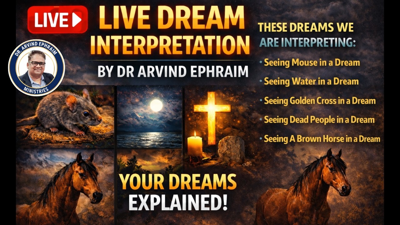 Live Dream Interpretation | Don't Miss | Dr. Arvind Ephraim - YouTube