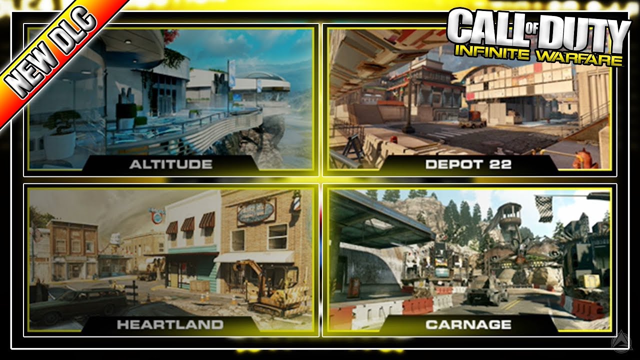 NEW DLC 4 "RETRIBUTION" MAP PACK on INFINITE WARFARE! WARHAWK MAP ...