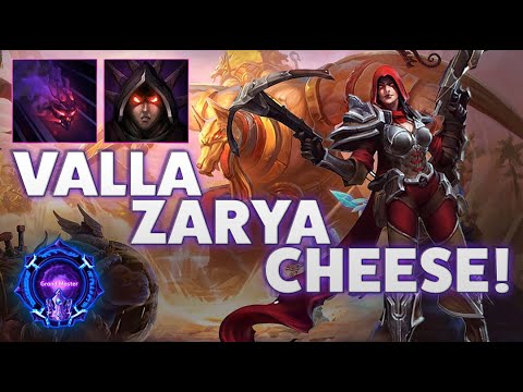 Valla Rain - VALLA ZARYA CHEESE! - Grandmaster Storm League - YouTube