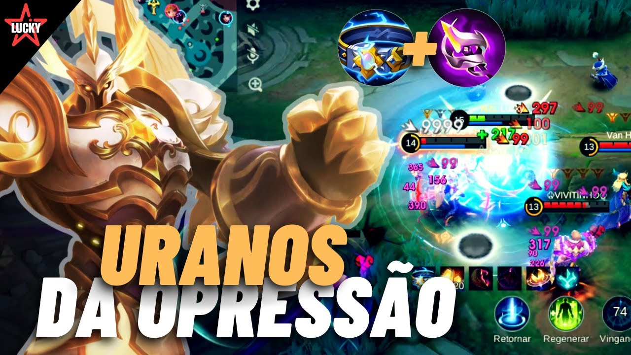 URANOS BUILD SECRETA NINGUÉM AGUENTA LATEGAME / COMO VIRAR O JOGO ...