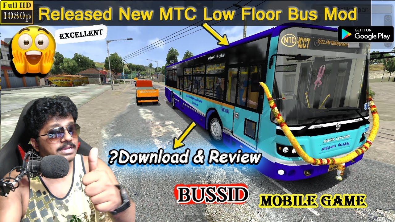 👌First Look How to Download and Review MTC Low Floor Bus Mod in Bus ...